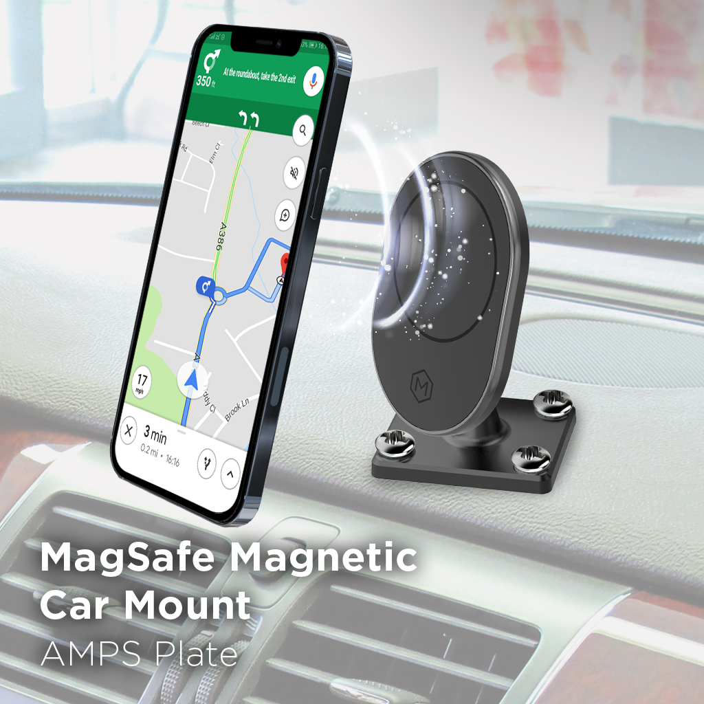 MagSafe Magnetic Mount with Drill Base AMPS Mounting Plate &nd...