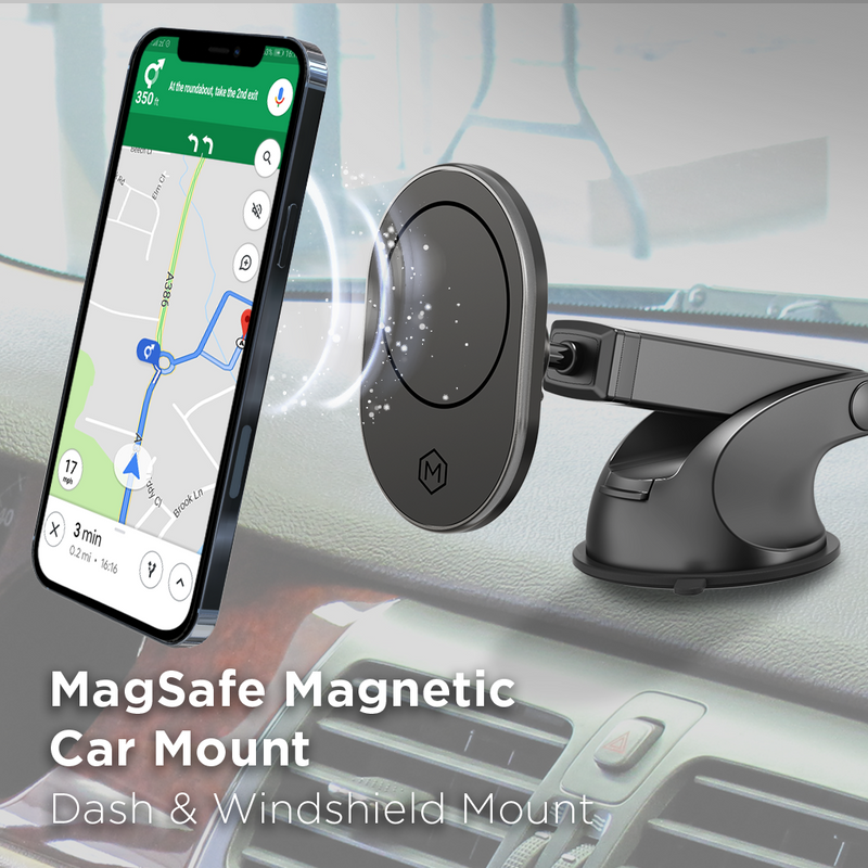 Magnetic Dash & Windshield Mount with MagSafe | Mighty Mount