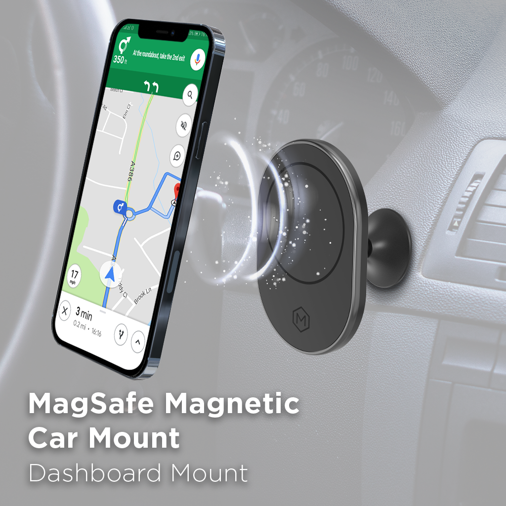 Magnetic Car Dashboard Mount Holder with MagSafe | Mighty Mount
