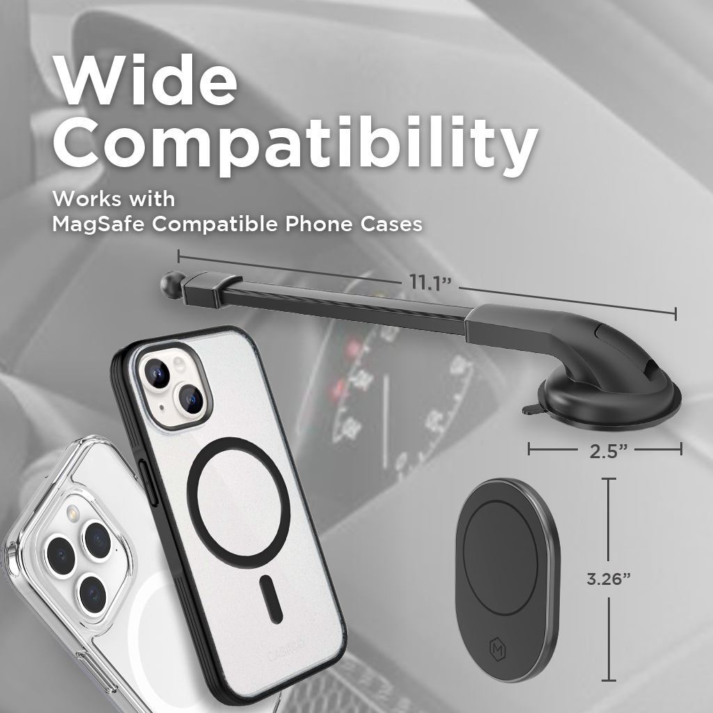 Magnetic Car Dash Mount with MagSafe | Mighty Mount