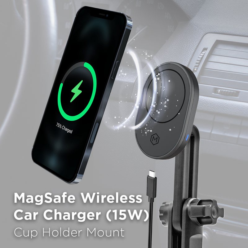 MagSafe Wireless Charging Cup Holder Phone Mount | Mighty Mount
