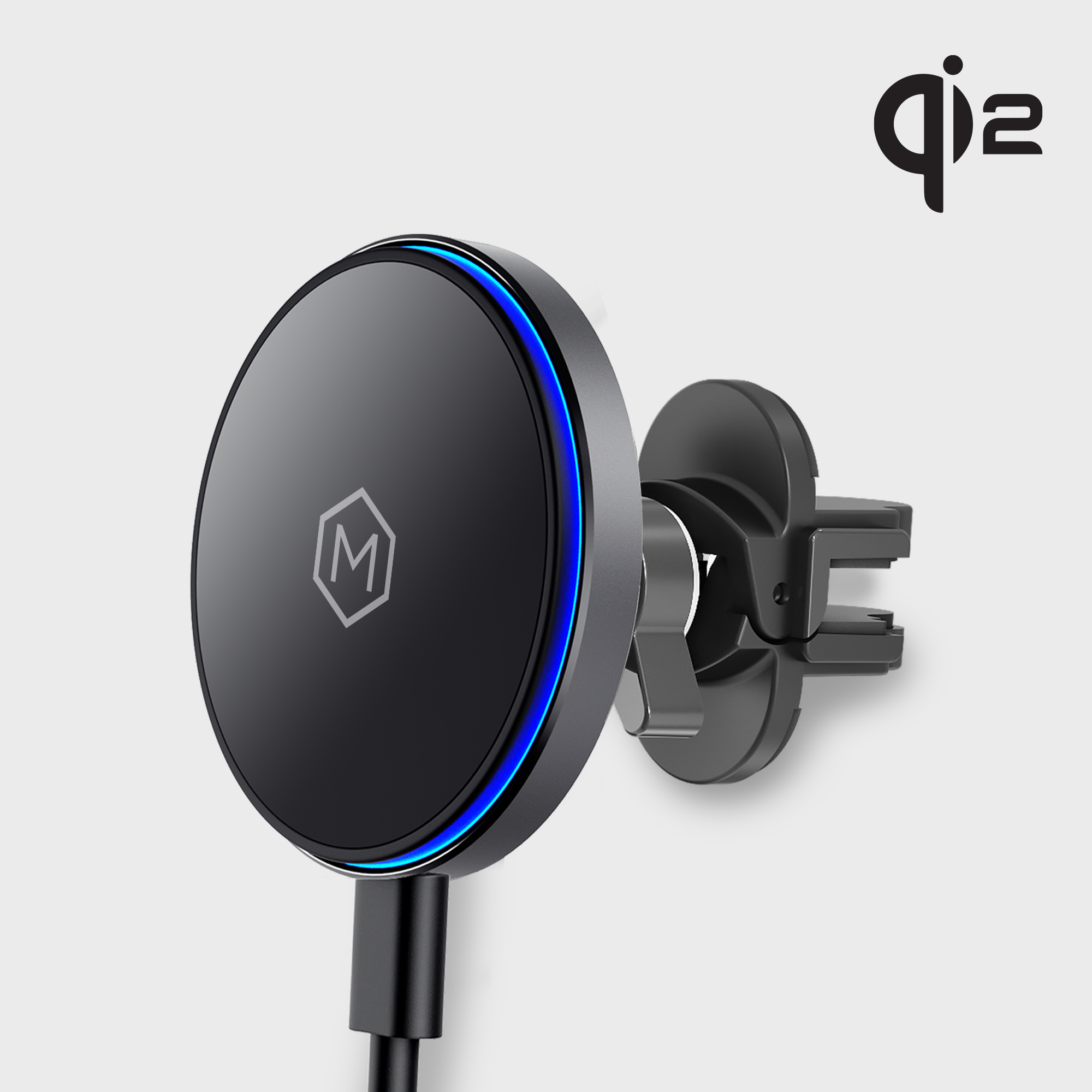 Mag Switch Qi2 Wireless Charger & Vent Mount – Mighty Mount
