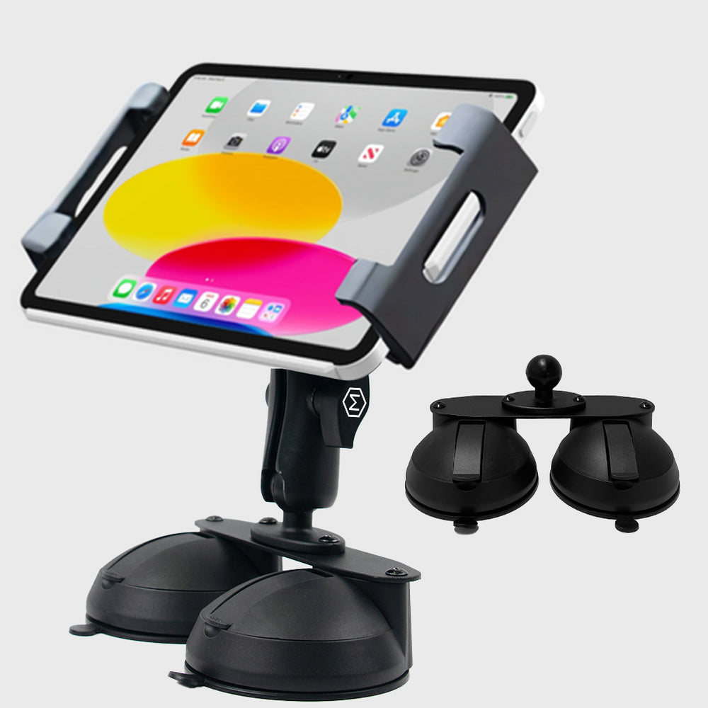 Quick Lock Dual Suction Cup iPad Holder | Mighty Mount