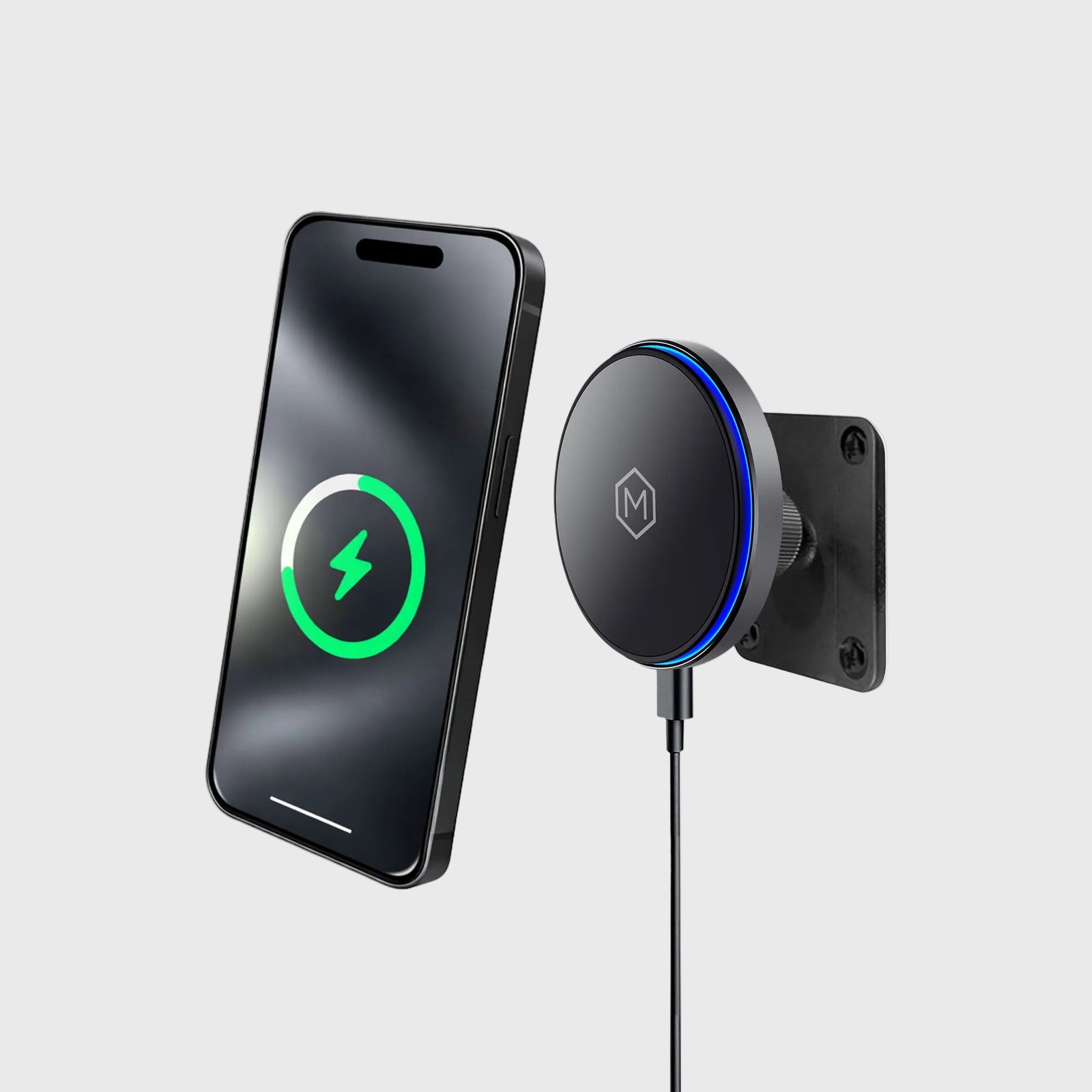 MagSafe Qi2 Wireless Car Charger 15W AMPS Drill Base Phone Mount for i ...