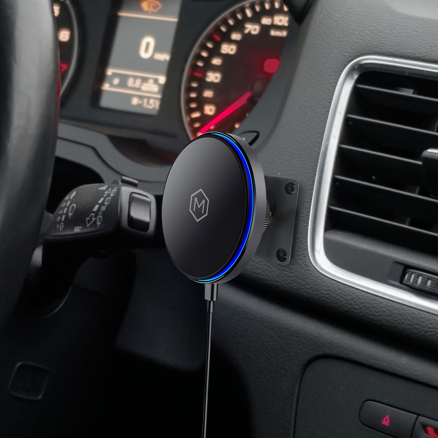 MagSafe Qi2 Wireless Car Charger 15W AMPS Drill Base Phone Mount for i ...