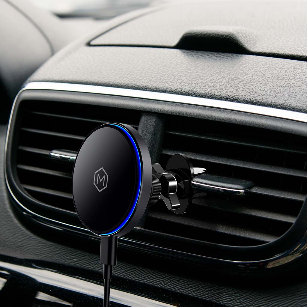 Mag Switch Qi2 Wireless Charger Magnetic Vent Car Phone Mount for iPho ...